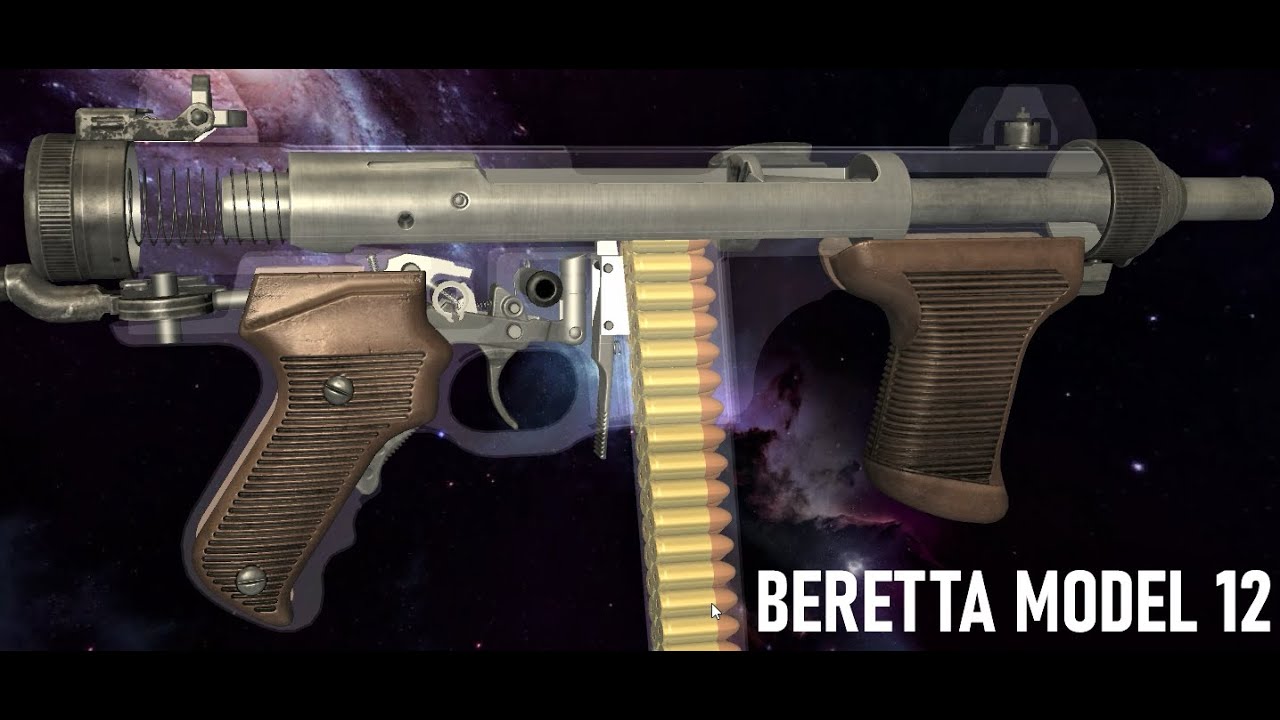 How a Beretta M12 SMG Works | World of Guns | Beretta PM-12S Operation ...