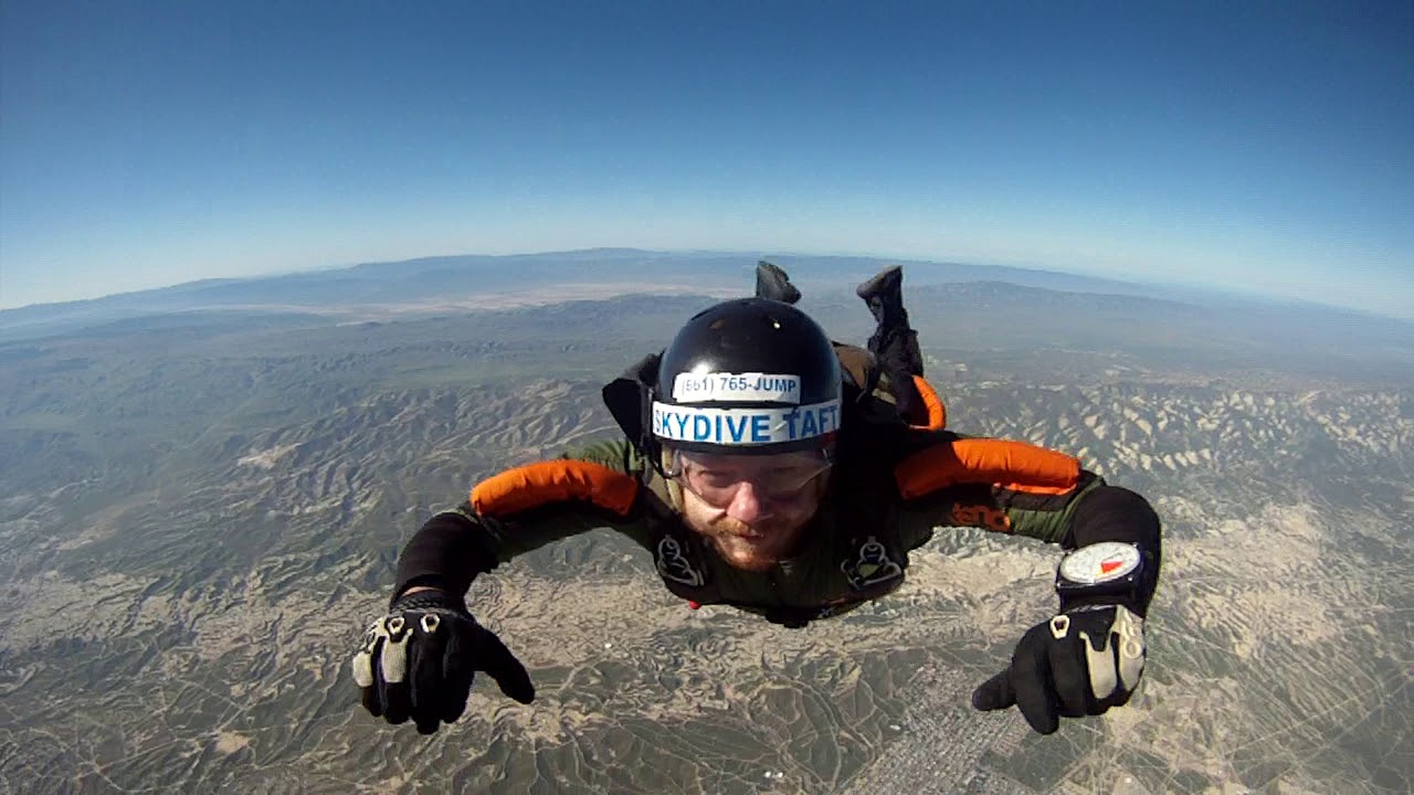 Skydiving: Jump # 10. 1st Coach Jump - YouTube