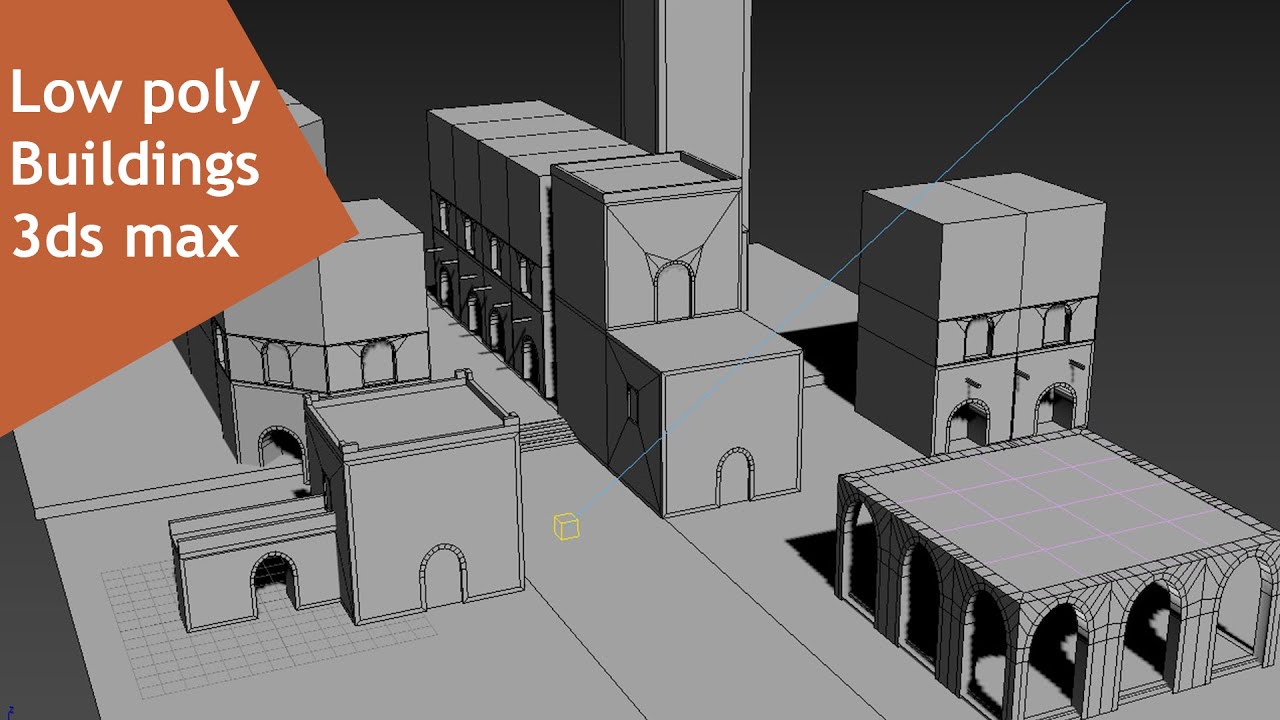 Low poly Village buildings - 3ds max beginner tutorial part - 1 - YouTube