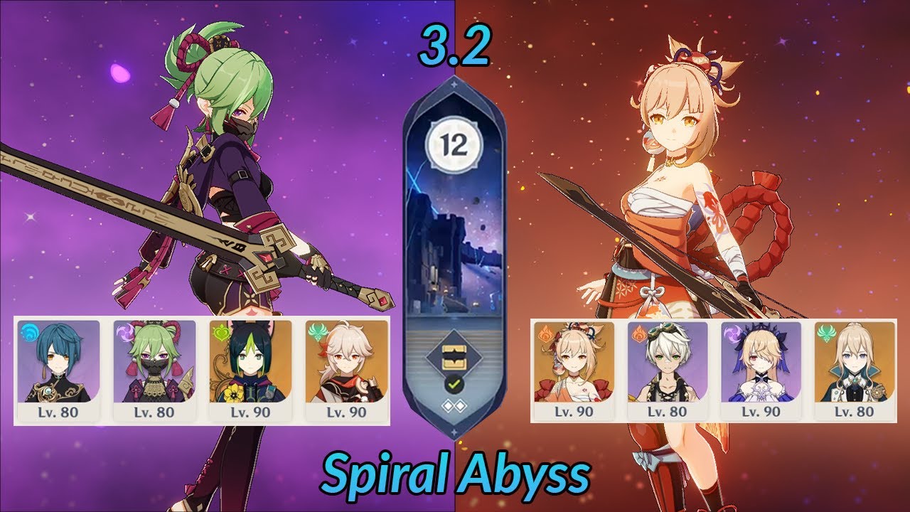 Kuki Hyperbloom Team & Yoimiya Sunfire Team | New Spiral Abyss 3.2 ...