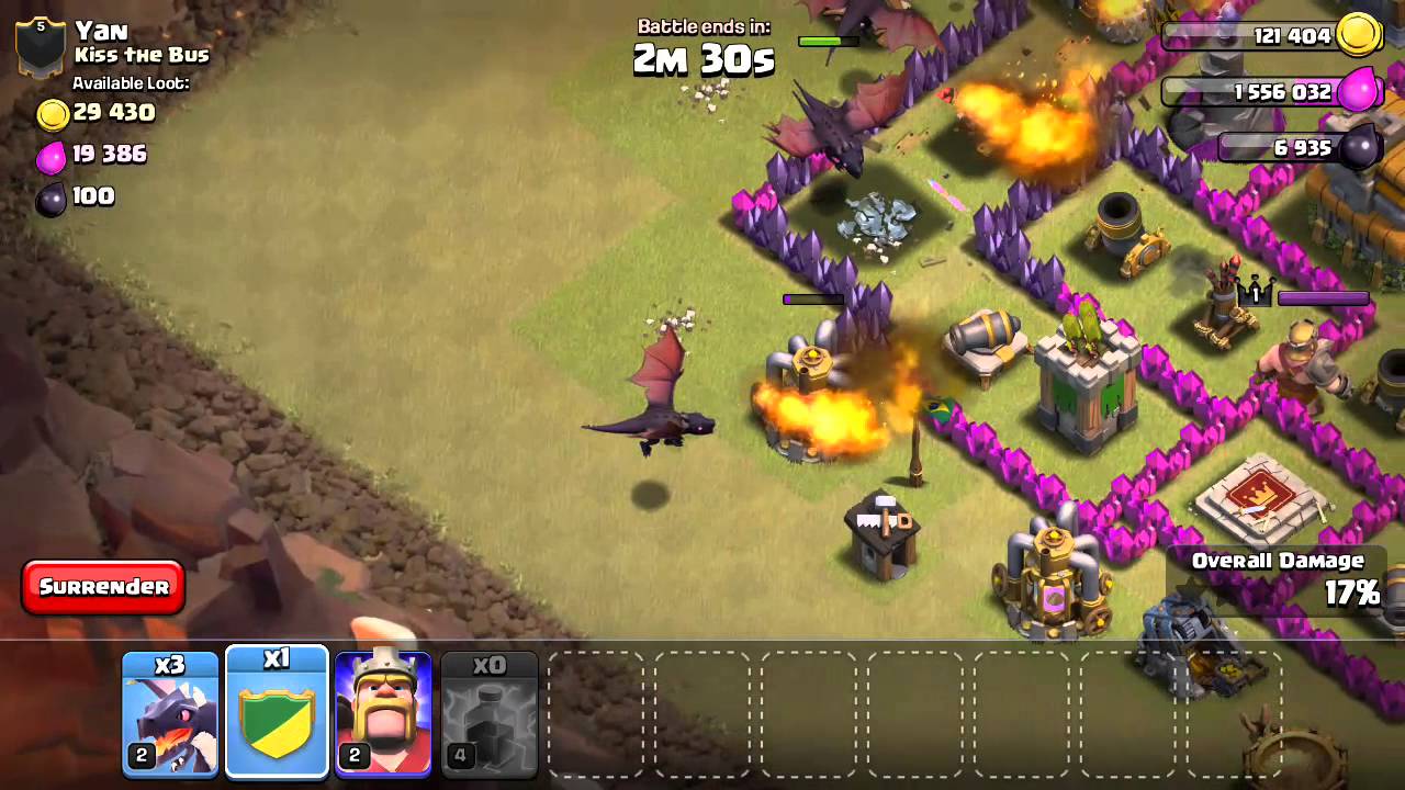 Clash of clans // atacando na guerra - YouTube