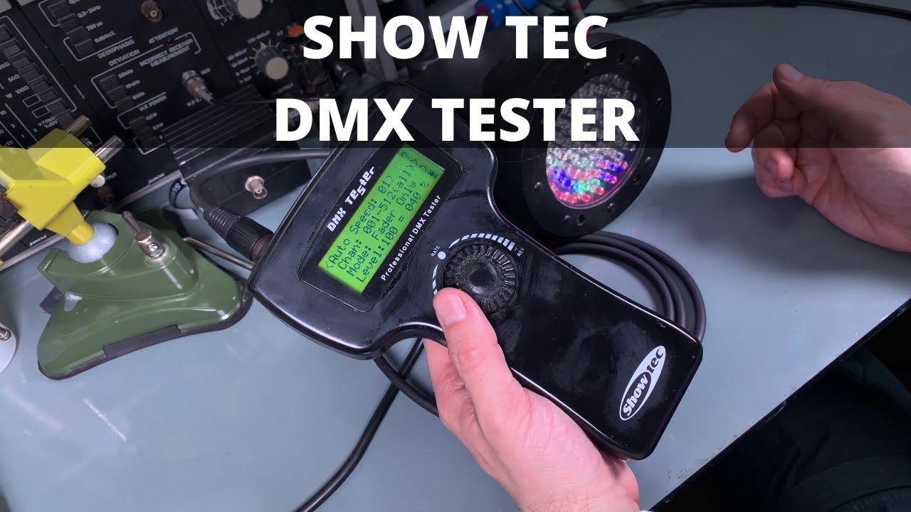 ShowTec professional DMX 512 handheld tester - controlling RGB scene ...
