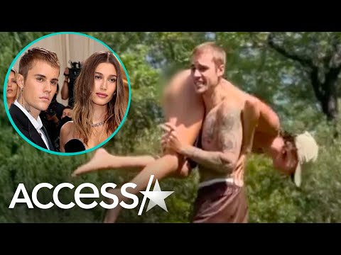 Justin Bieber Carries Hailey Bieber In A Bikini In Cheeky Vacation Video