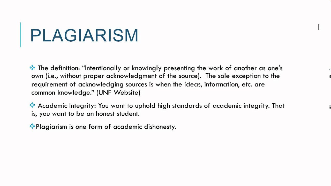 FYS-Plagiarism-The Basics - YouTube