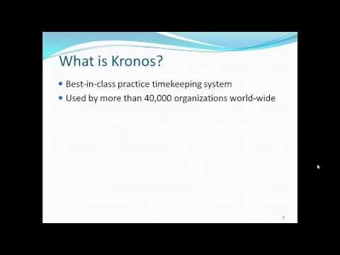 Introduction to Kronos - YouTube