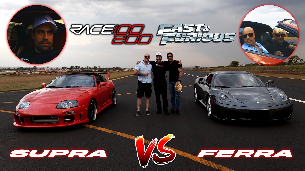 Refizemos a cena do Supra vs Ferrari do Velozes e Furiosos 1! - YouTube