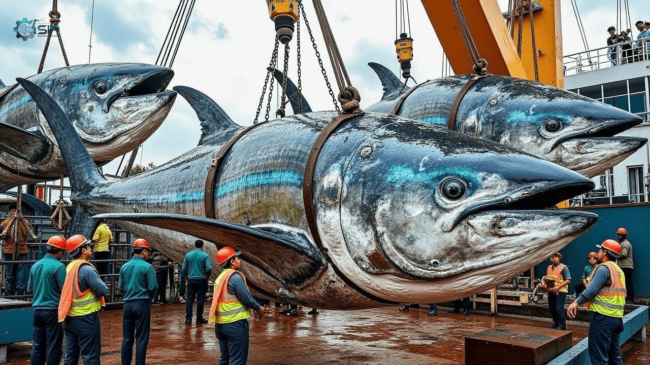 Caught a Giant Tuna! How Fishermen Use Long Lines to Reel in a 1,000kg ...