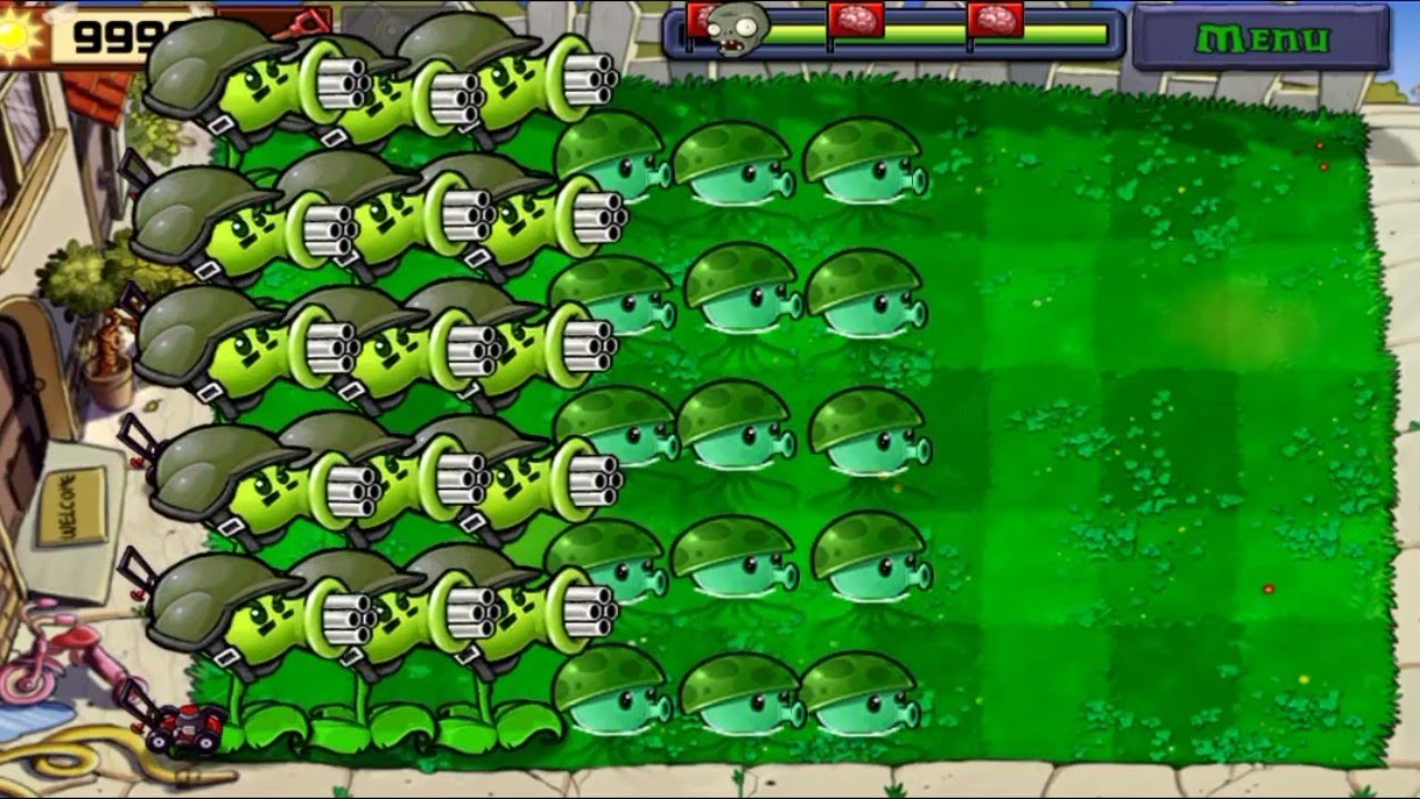 Pvz Hack | Giant Plants vs All Zombies Gameplay - YouTube