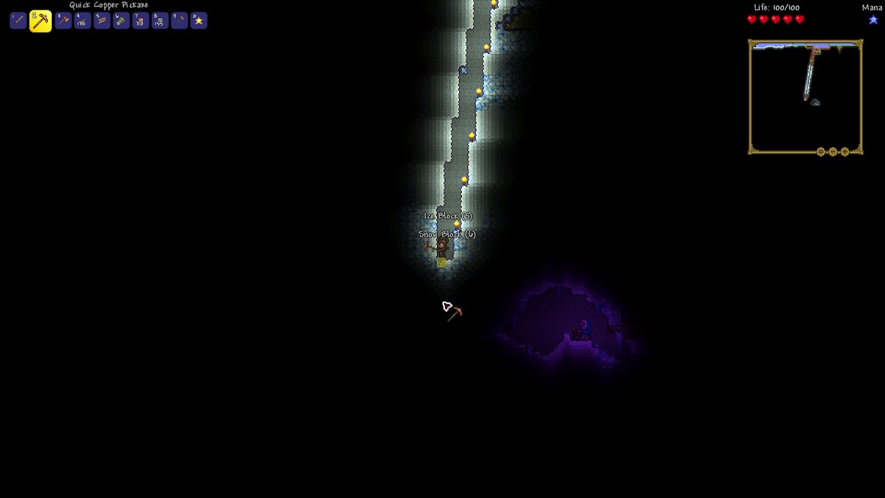 How to get Ice blocks - Terraria - YouTube