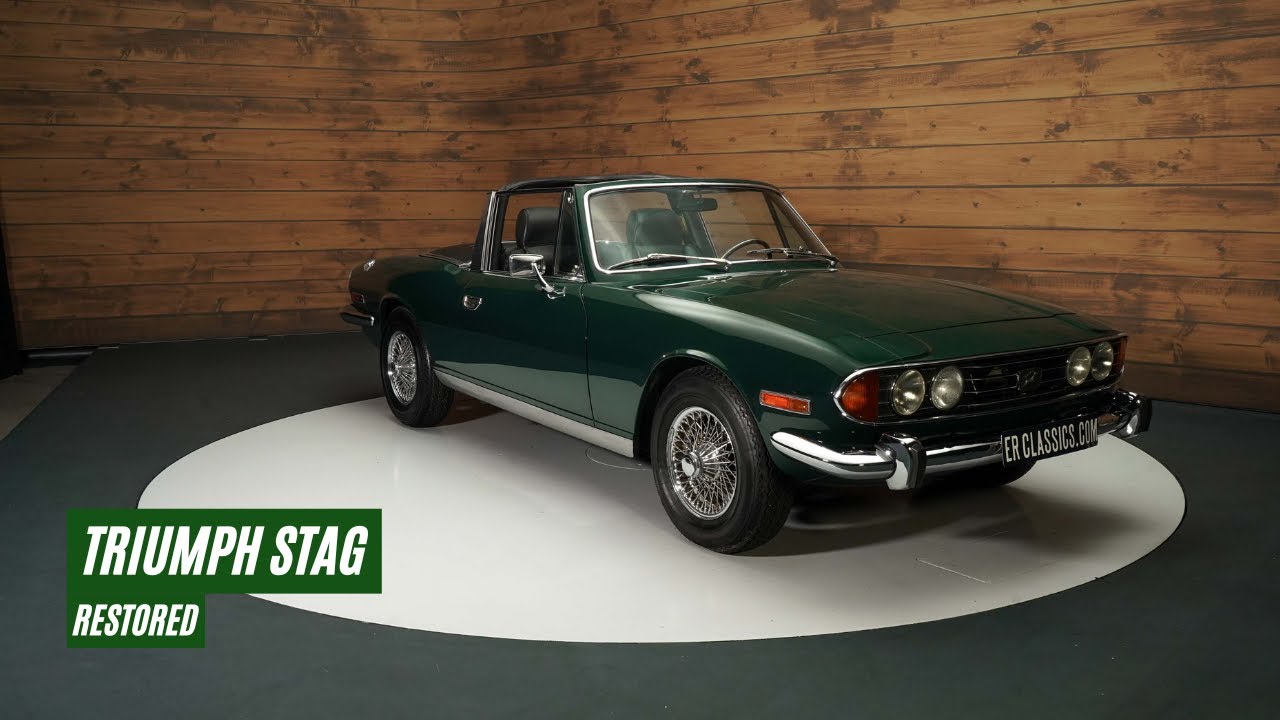 Triumph Stag | Restored | Overhauled engine | Hard top | 1971-VIDEO ...