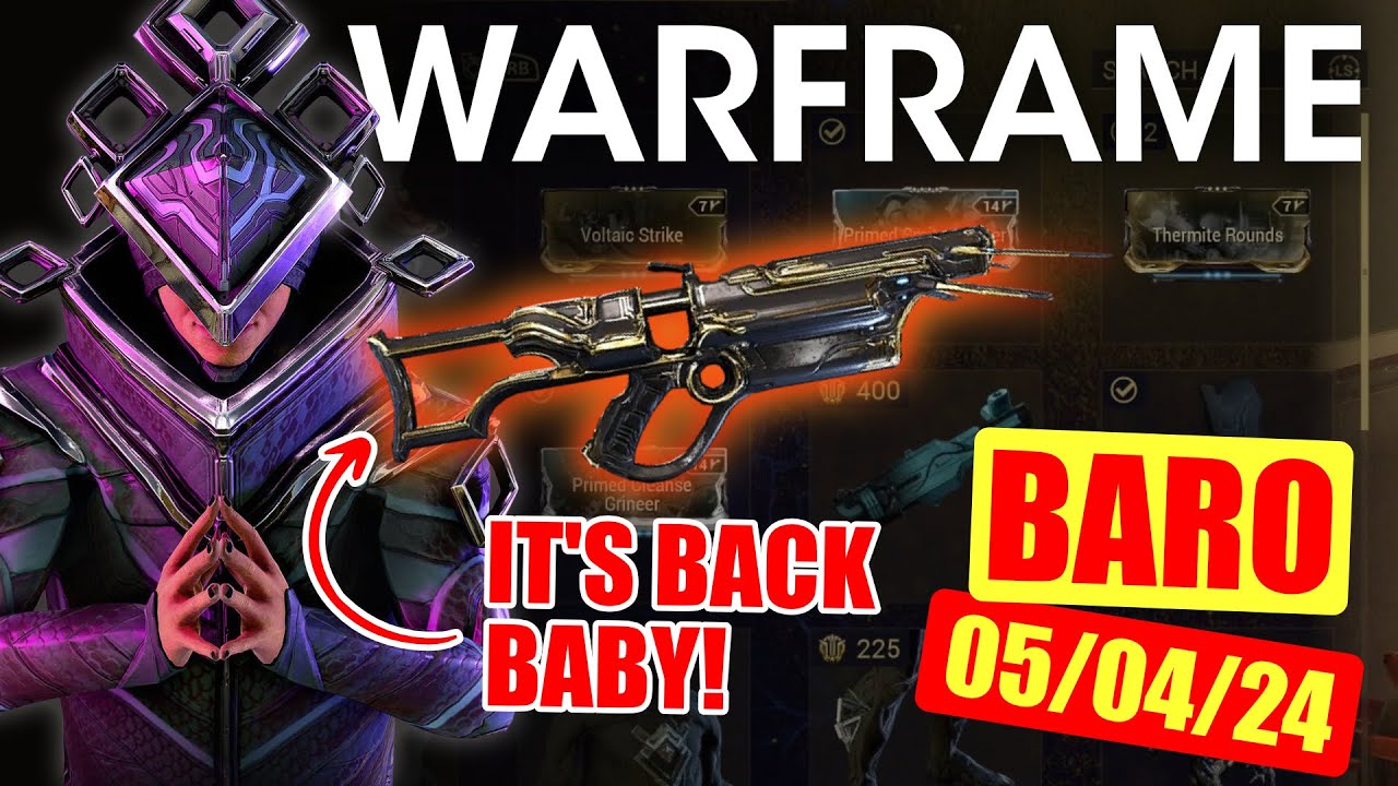 Baro Ki'Teer Location & Inventory 5 April 2024 - Warframe - YouTube