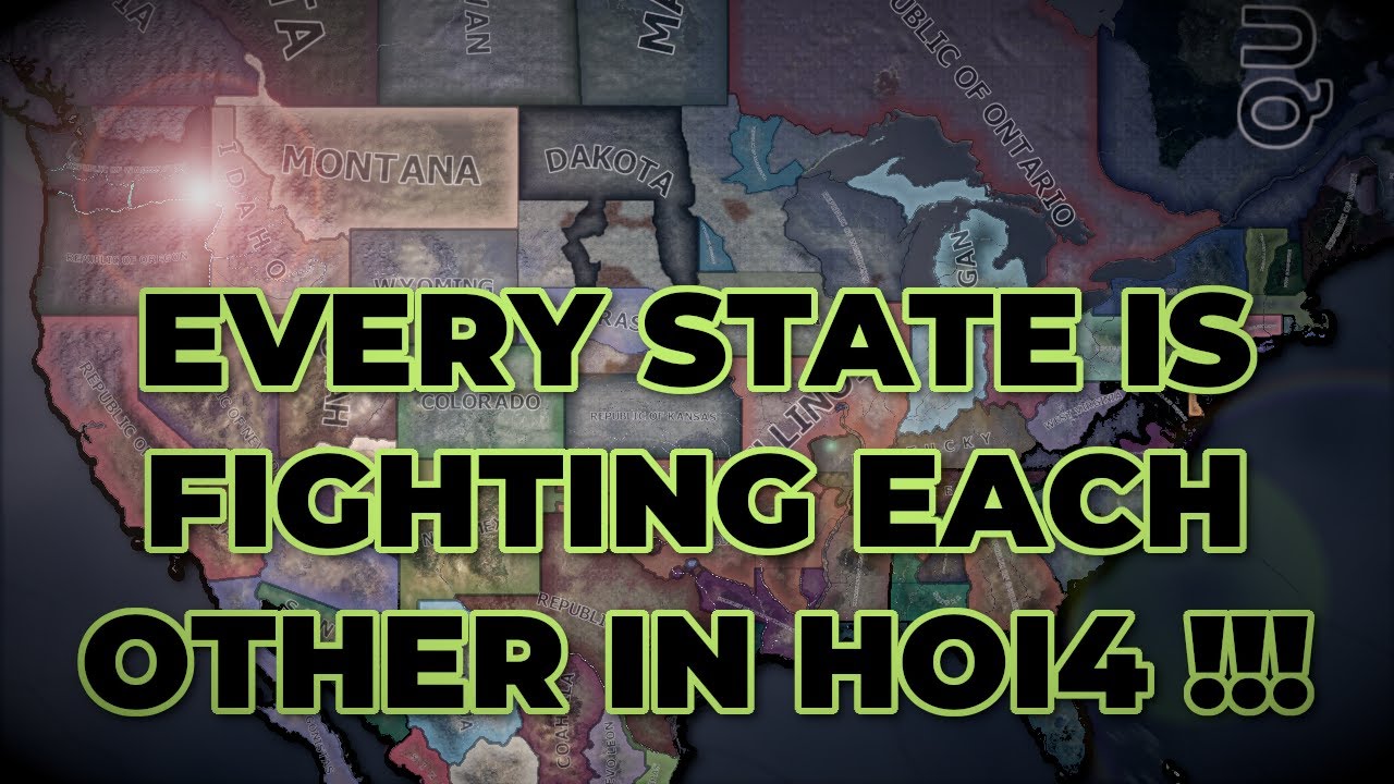EVERY AMERICAN STATE IS FIGHTING EACH OTHER!!! [1940-1946] | HEARTS OF ...