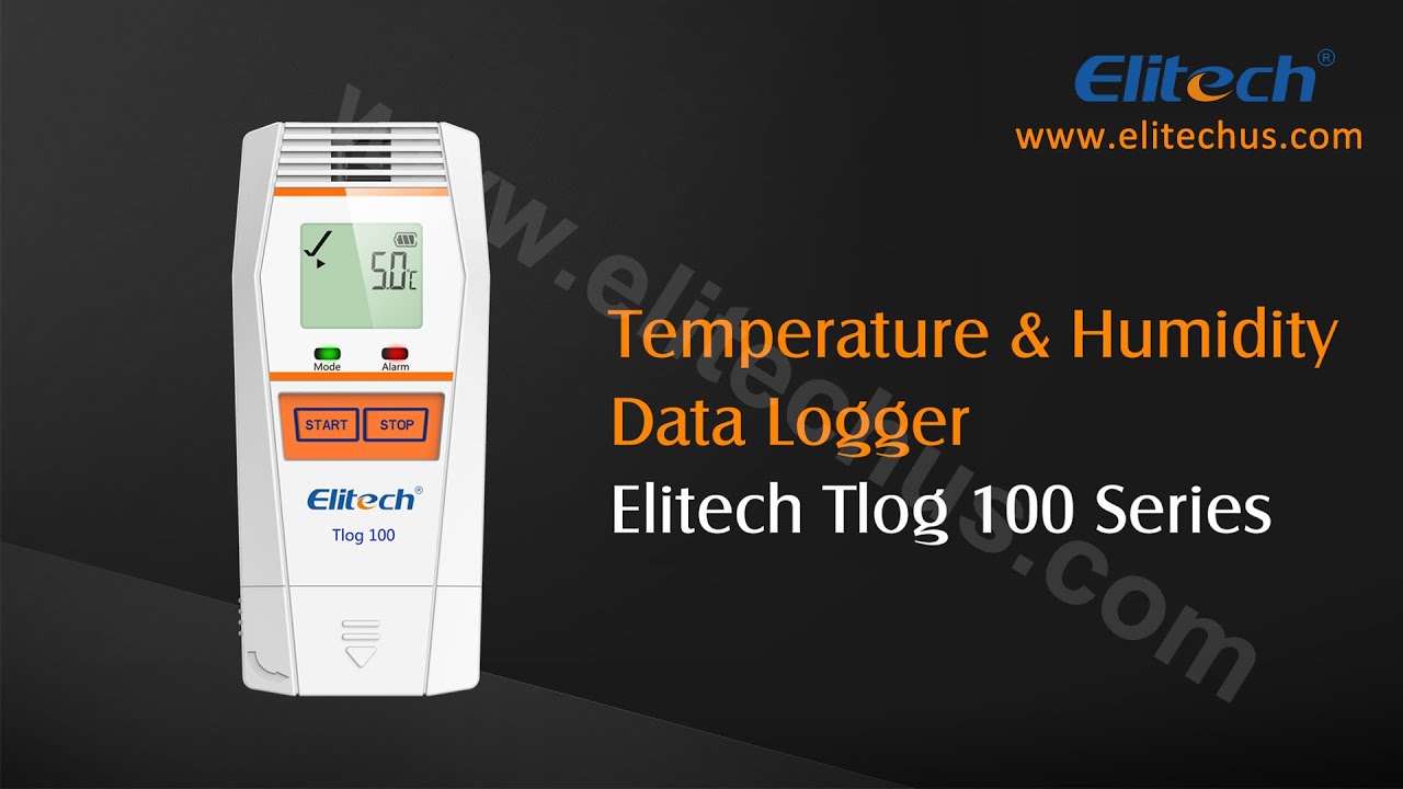 Elitech Tlog 100 Series Temperature and Humidity Data Logger Accuracy ± ...