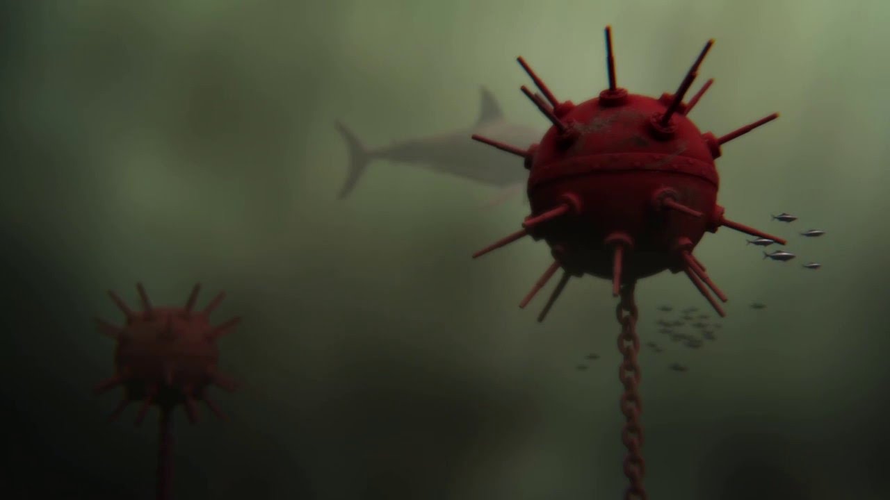 3D animation - naval mines with breakdown - YouTube