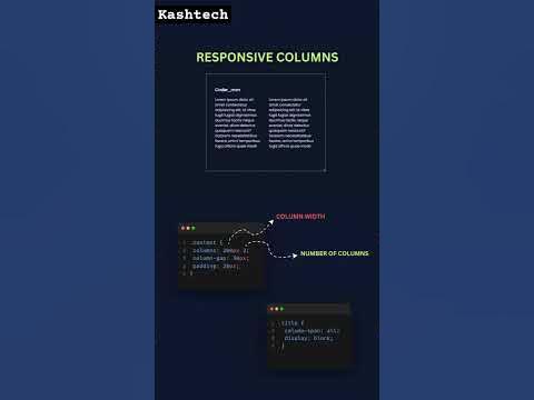Make responsive columns in css #coding #webdevelopment #css3 - YouTube