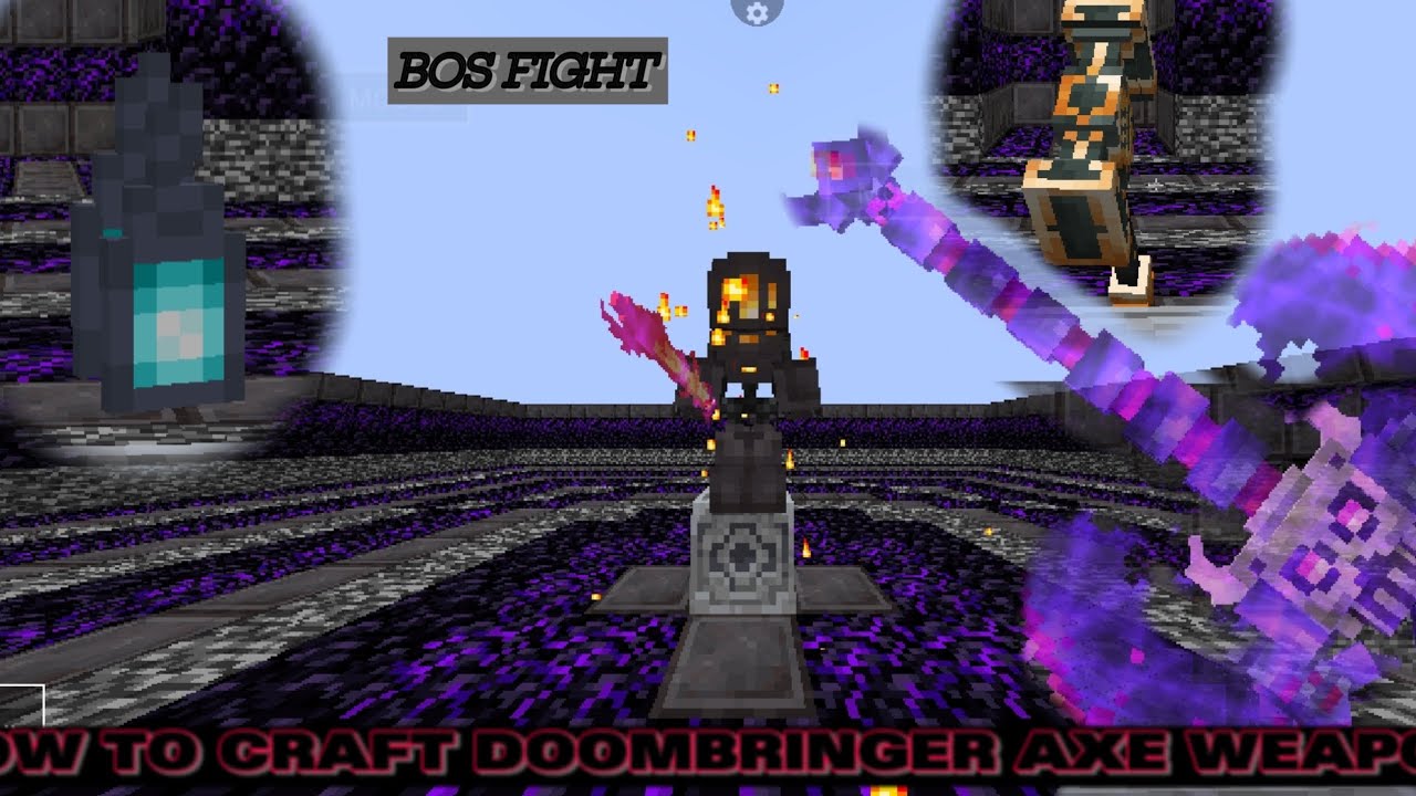 How to Craft the Doombringer Axe Weapon [ Remake ] - YouTube