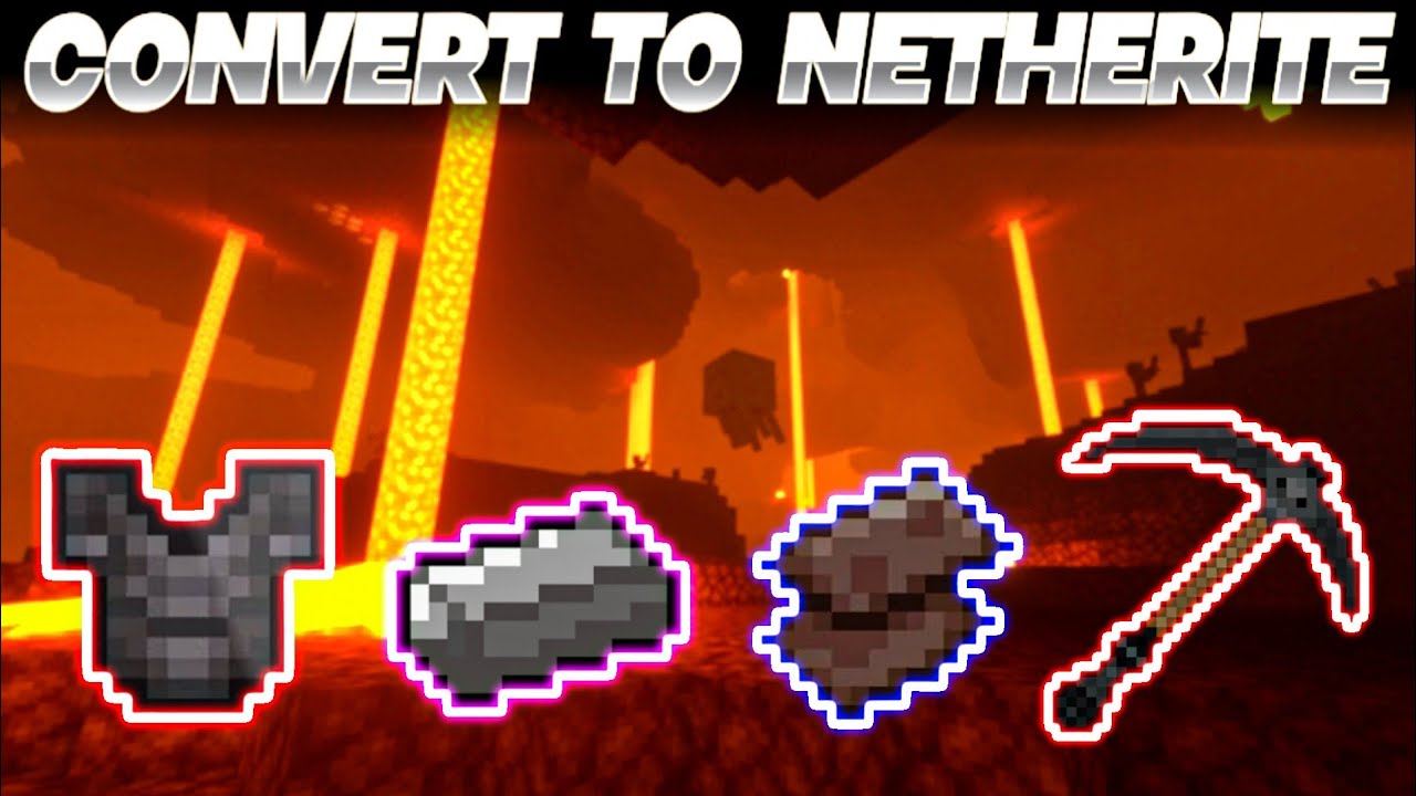 HOW TO MAKE NETHERITE ARMOUR AND TOOL'S IN - MINECRAFT TRAIL PE 1.19 ...