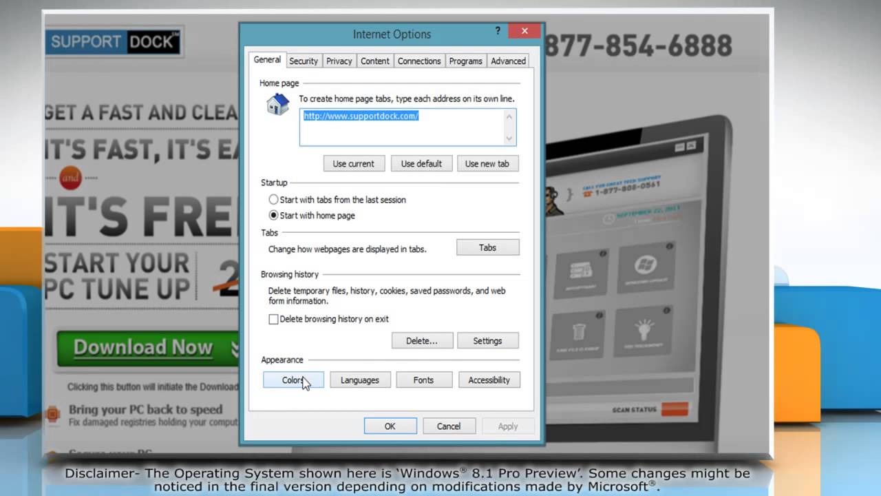 How to change the colors used for websites without specific settings in ...