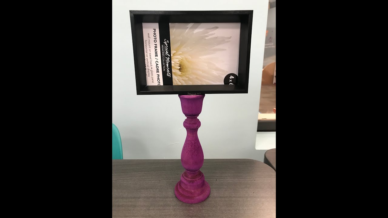 Pedestal Picture Frame DIY - YouTube