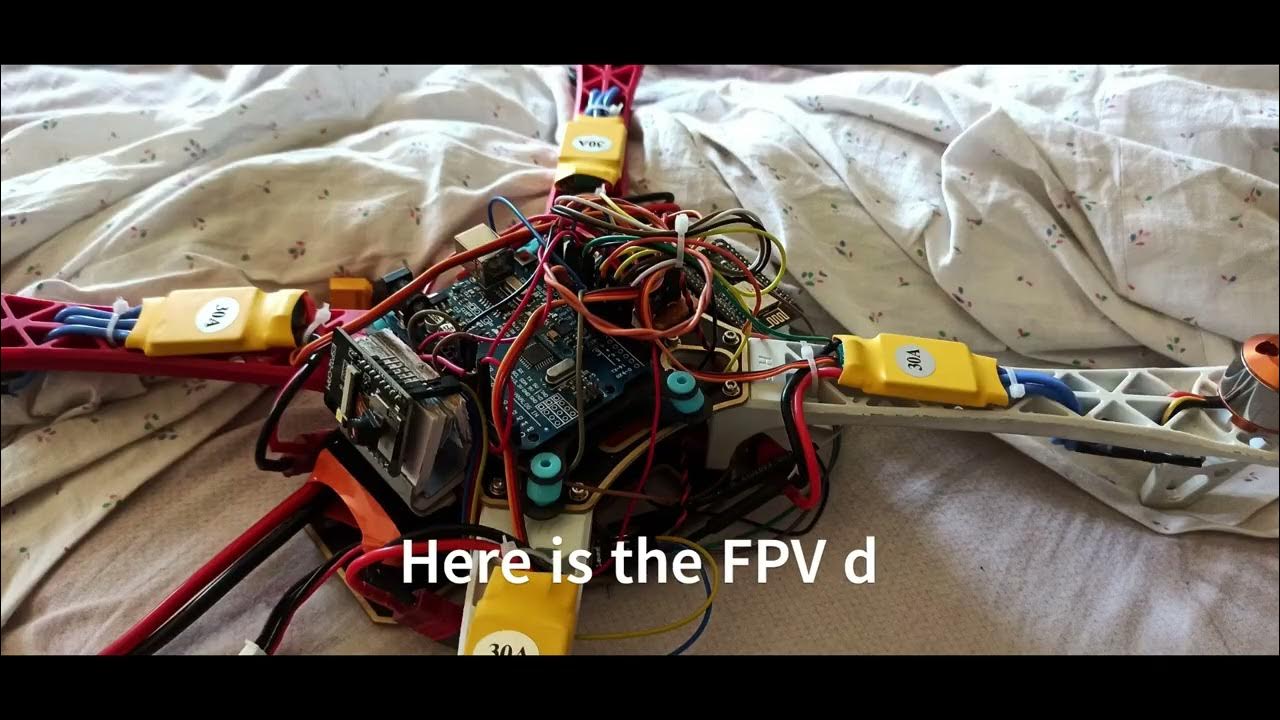 DIY Arduino Uno Quadcopter + DIY Nodemcu Wifi receiver + DIY esp32 FPV ...