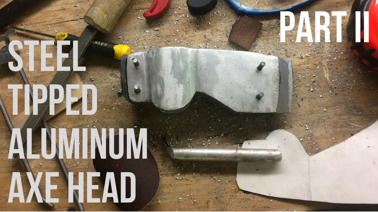 Casting Aluminum Axe Head | Part 2 Making Steel Inserts And Adding Pins ...
