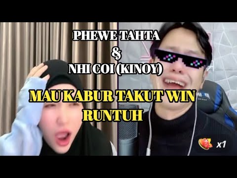 KINOY VIETNAM vs PHEWE TAHTA‼️kinoy mau kabur takut win runtuh bikin ...