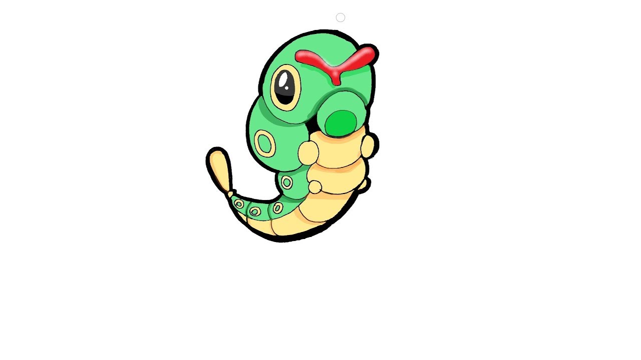 How to Draw Caterpie (Pokémon) - YouTube