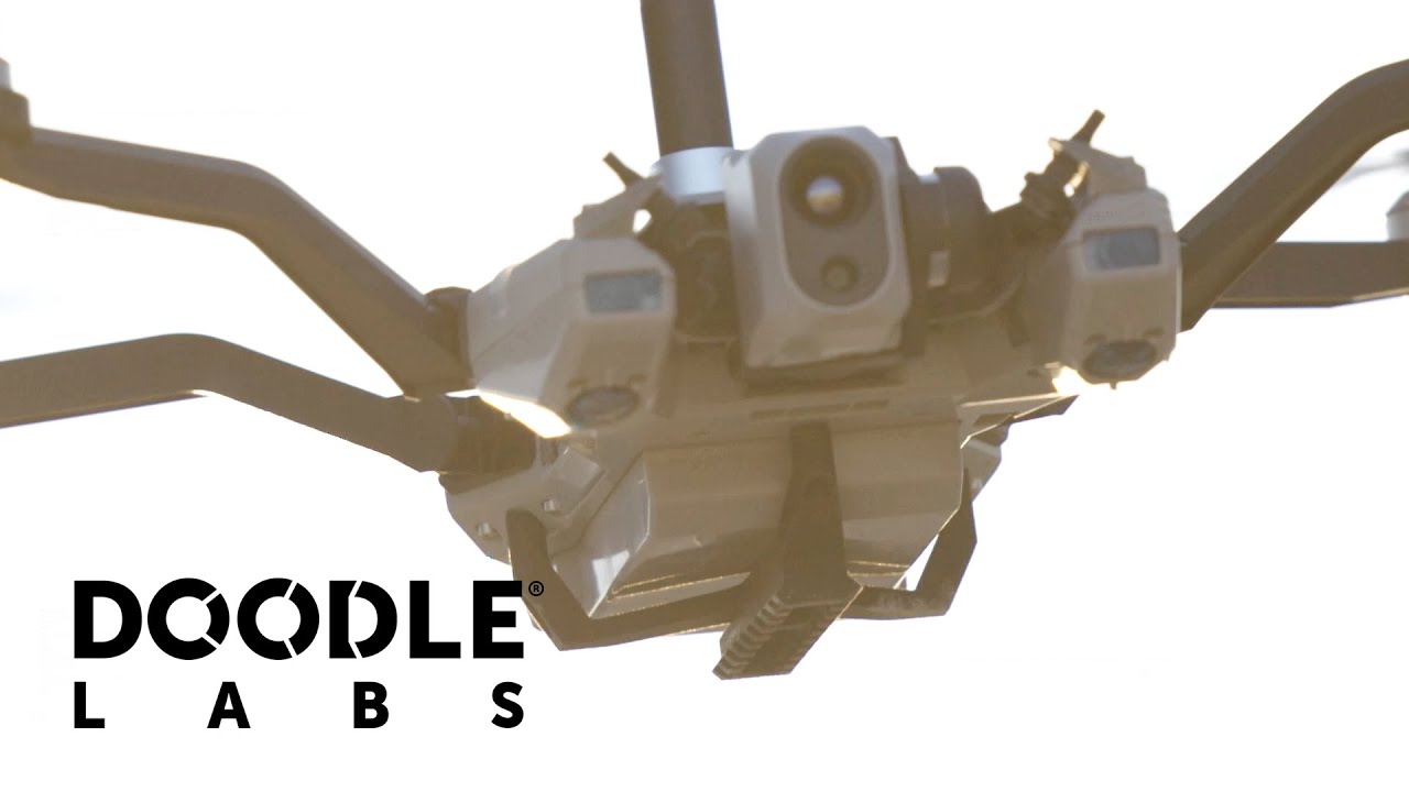 Teal / Red Cat's new BLACK WIDOW drone calls on Doodle Labs radios for anti-jamming - YouTube