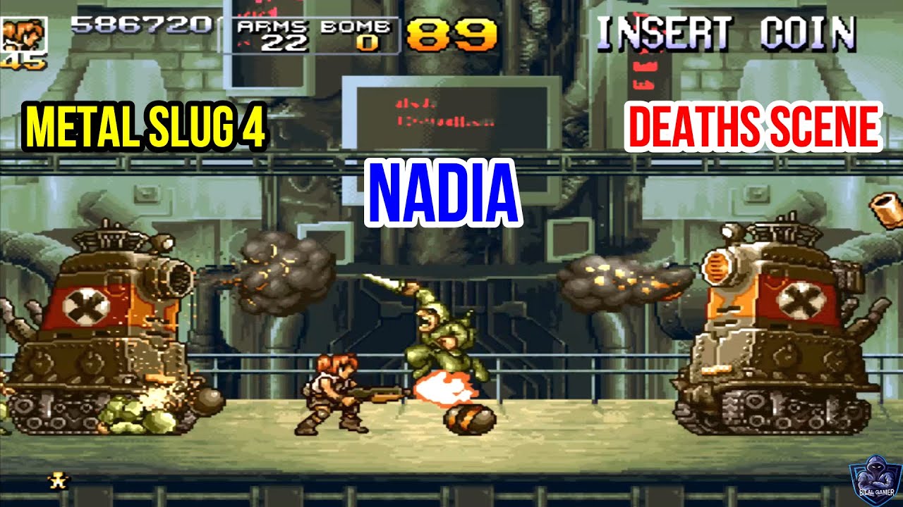 Metal Slug 4 - Nadia - Few Deaths Moments (PC) (HD) - YouTube