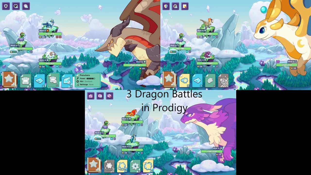 3 Dragon Battles in Prodigy - YouTube