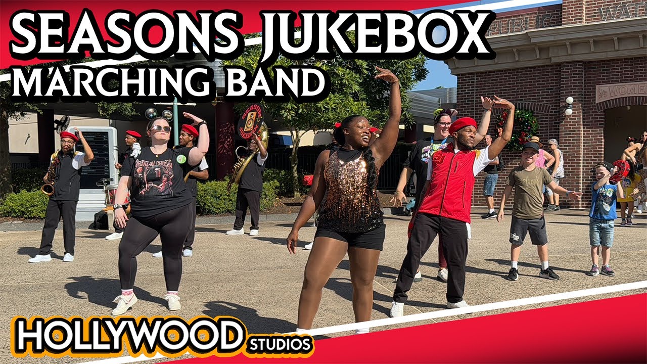NEW Seasons Jukebox Marching Band at Disney's Hollywood Studios for 2024 Holidays - YouTube