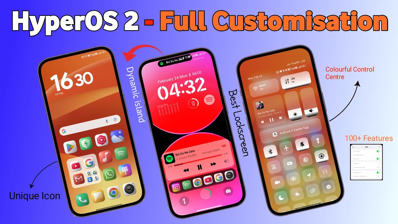 HyperOS 2 Full Customisation | Home Screen Setup in Hyperos 2.0 ...