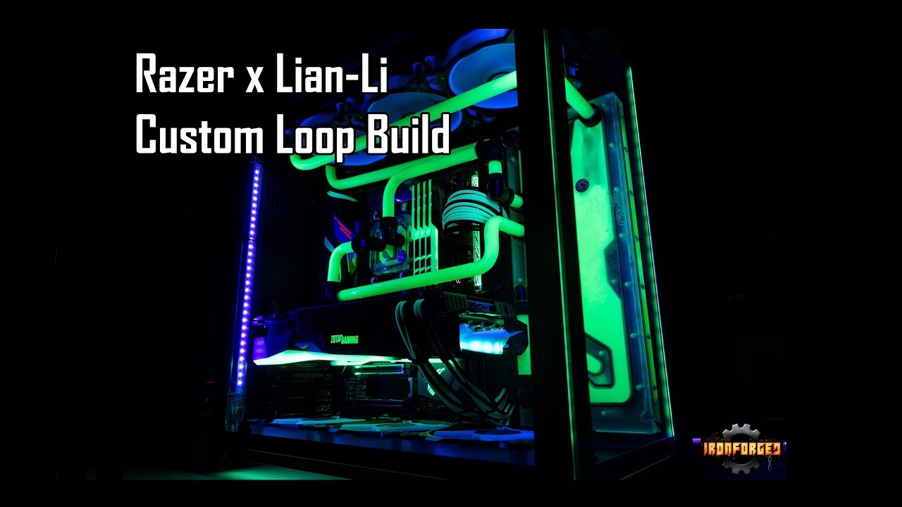 RAZER x LIAN LI PC-O11 CUSTOM LIQUID BUILD - YouTube