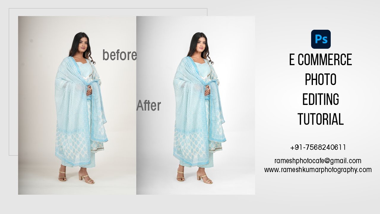 E-commerce model editing photo II photoshop tutorial II Myntra, Amazon ...