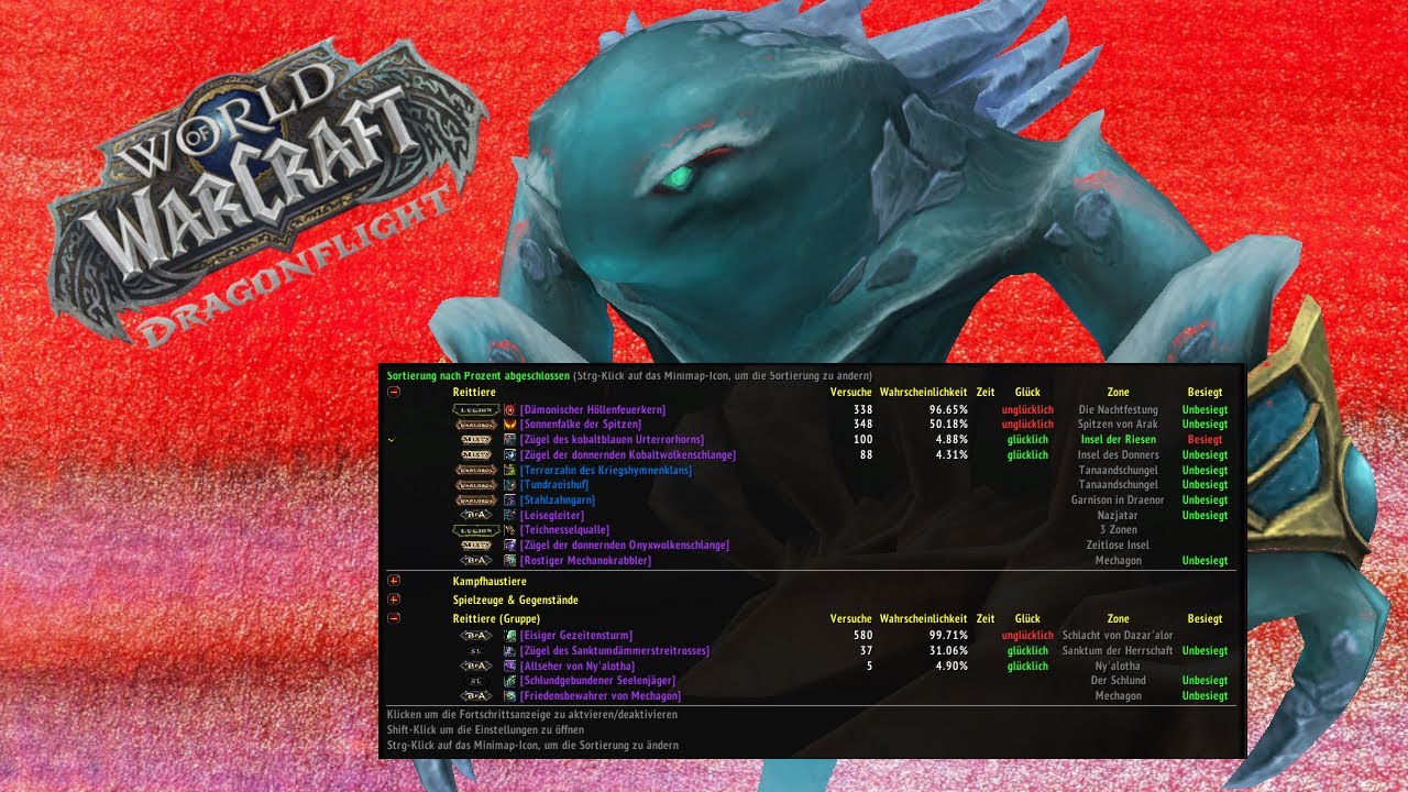 Reittier Addon - Rarity | WoW Dragonflight Livestream Gameplay - YouTube