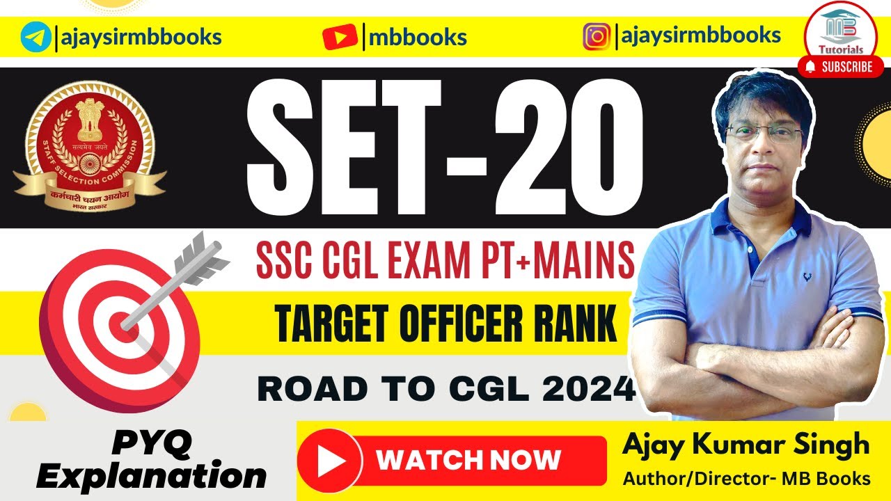 SSC SET- 20 | ROAD TO SSC CGL 2024 🔥| PYQ ENGLISH PRACTICE | TARGET ...