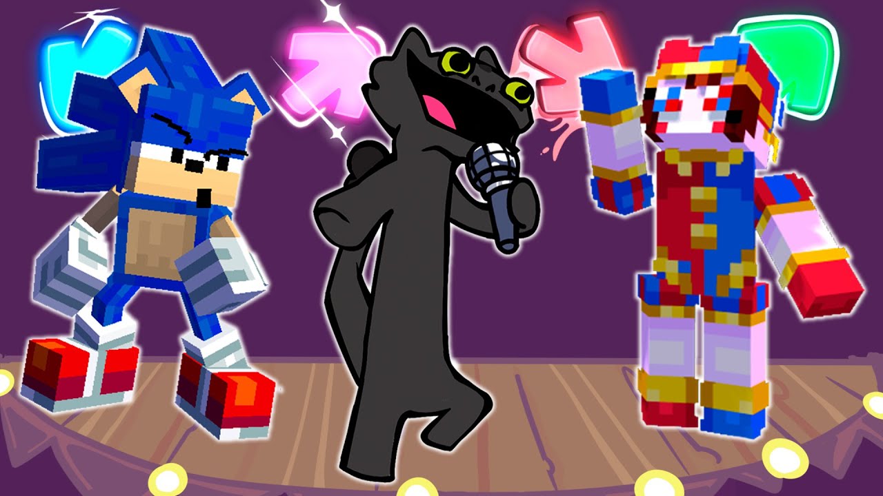 FNF Character Test | Gameplay VS Playground | Pomni, Sonic, Toothless ...