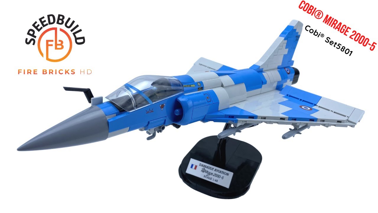 COBI® Mirage 2000-5 Jet set 5801 brick Speed Build Review skale 1:48 ...
