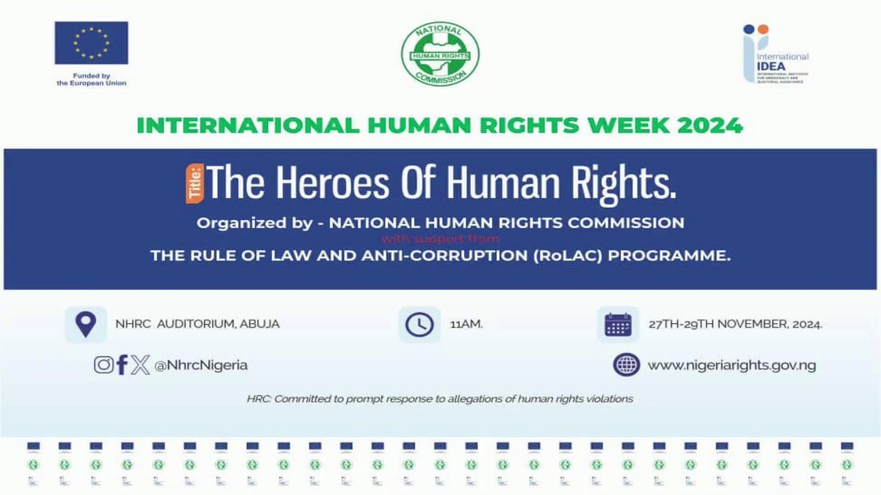 INTERNATIONAL HUMAN RIGHTS WEEK 2024 - YouTube