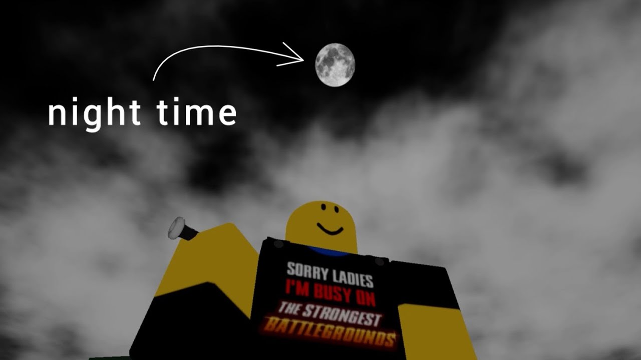 how to make it nighttime in roblox the strongest battlegrounds - YouTube