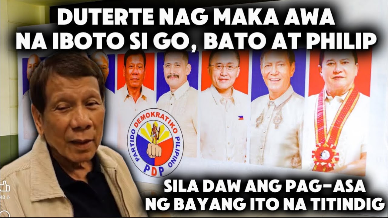 NAG MAKA AWA NA SI DIGONG, IBOTO DAW SI PHILIP, BATO AT GO - YouTube