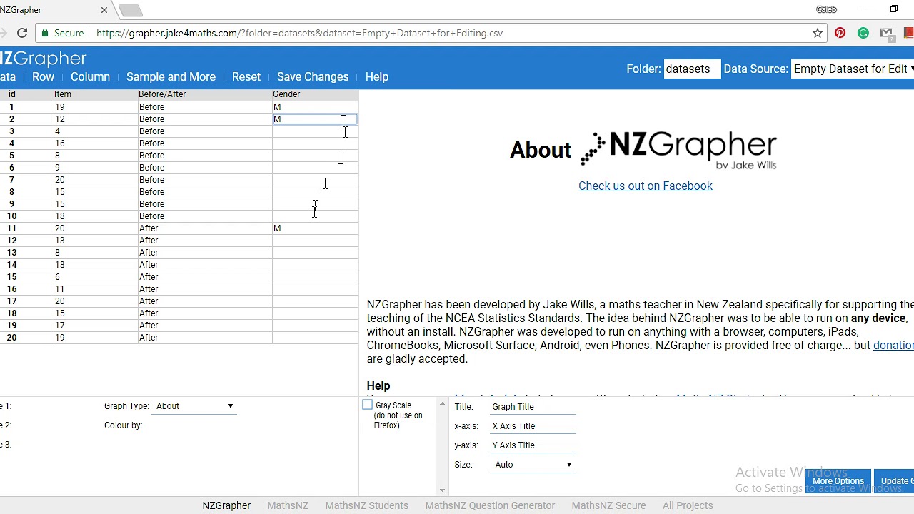 2 10 Statistical Experiment using NZGrapher - YouTube