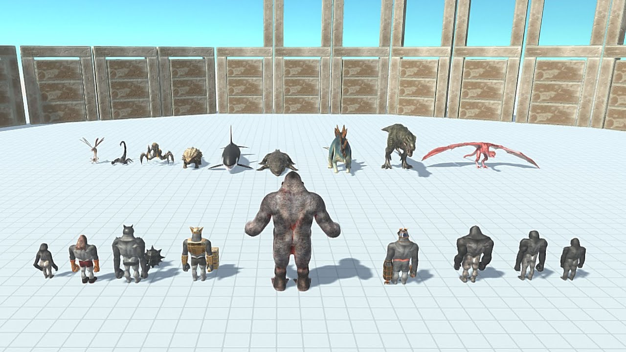 Tail attack team vs Faction - Animal Revolt Battle Simulator - YouTube