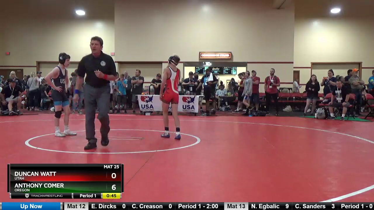 14U 106 Duncan Watt Utah Vs Anthony Comer Oregon - YouTube