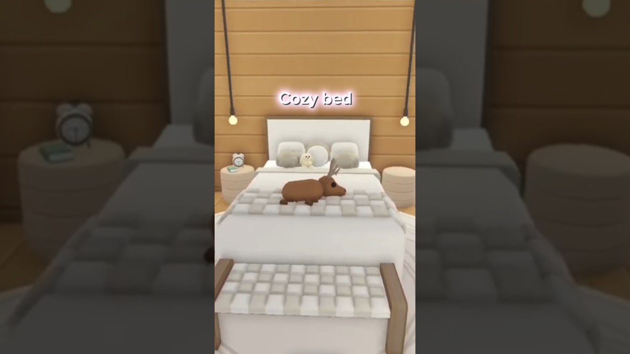 COZY bed in adopt me! Here is how to make it! #adoptme #speedbuild # ...