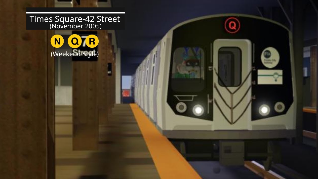 ROBLOX Virtual Railfanning • Times Square-42 Street Action (PTA: Fifth ...