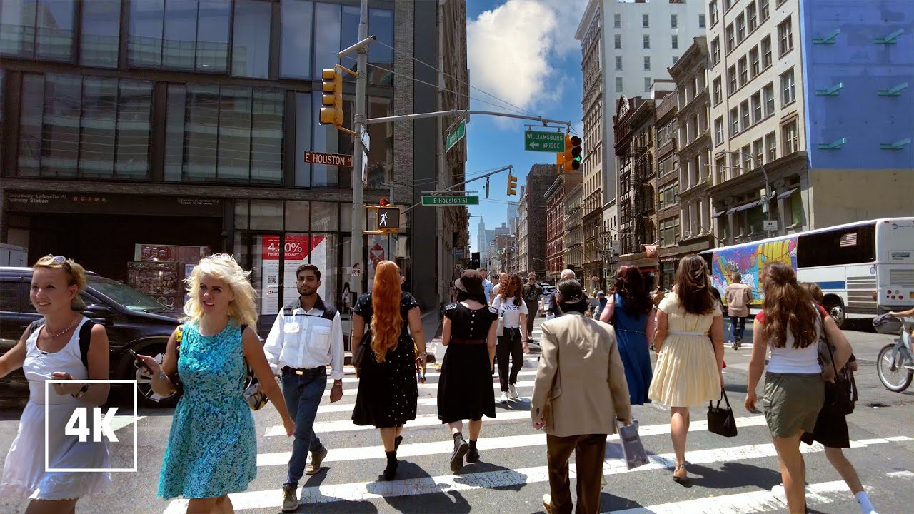 [4K] NEW YORK CITY - Broadway Walk, Manhattan, NYC , USA - YouTube