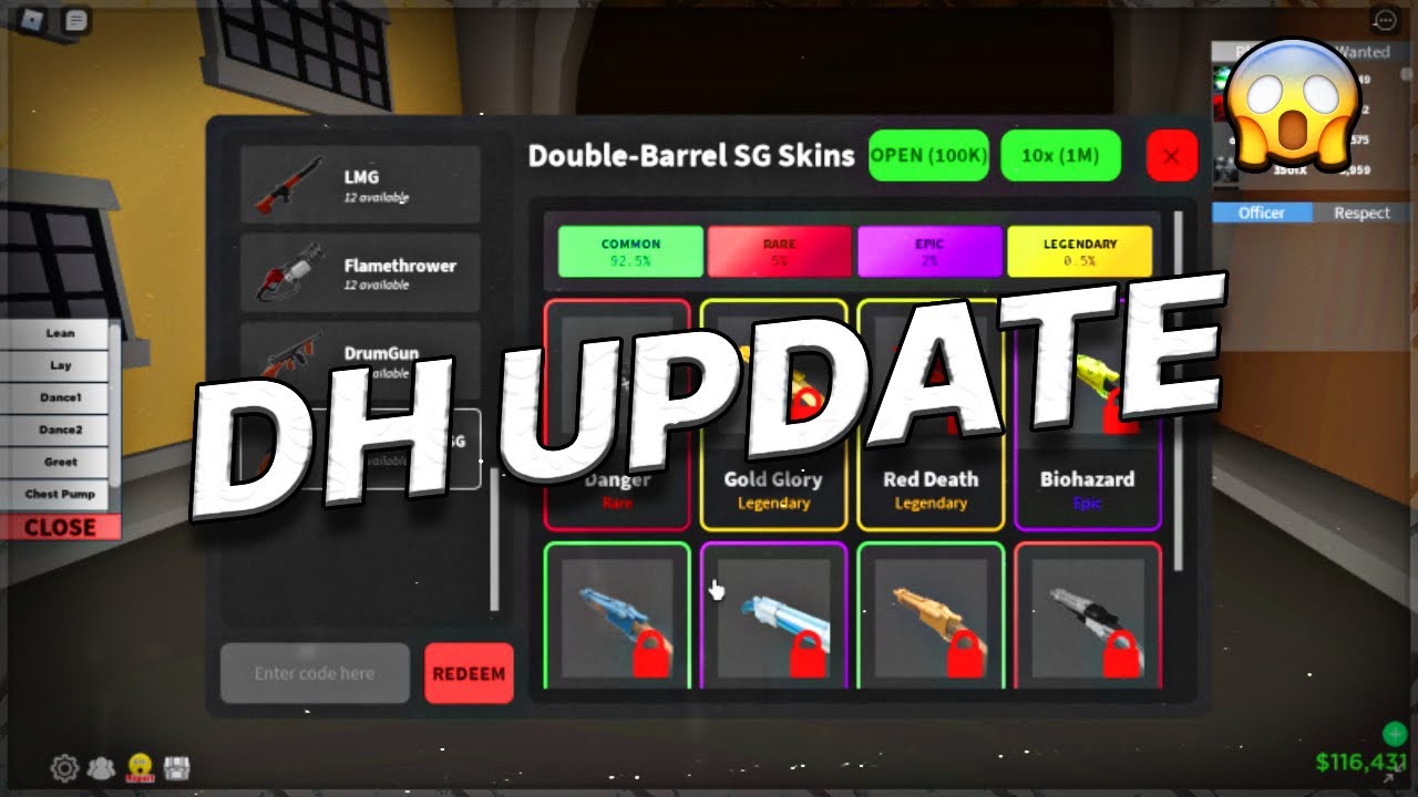 NEW DA HOOD UPDATE!! (Weapon Skins, 10 MIL CAP) - YouTube