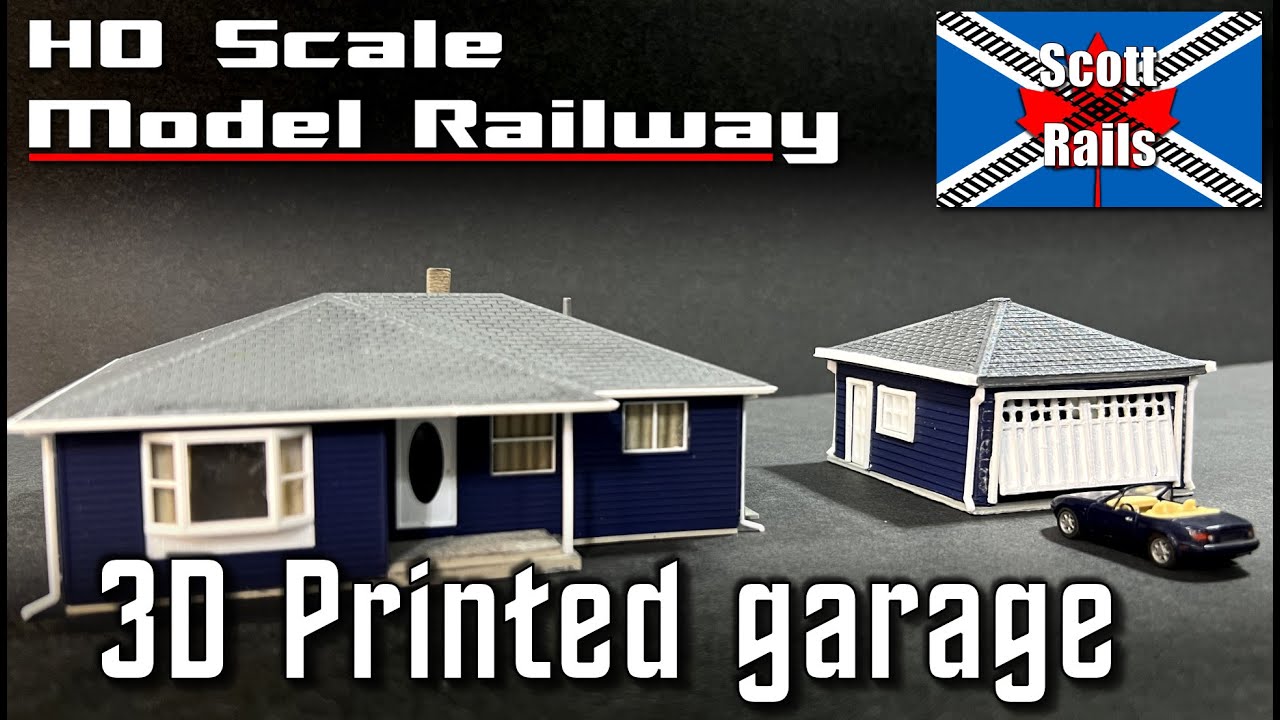 I 3D Printed A Double Garage To Match Our Walthers HO Scale Bungalow ...