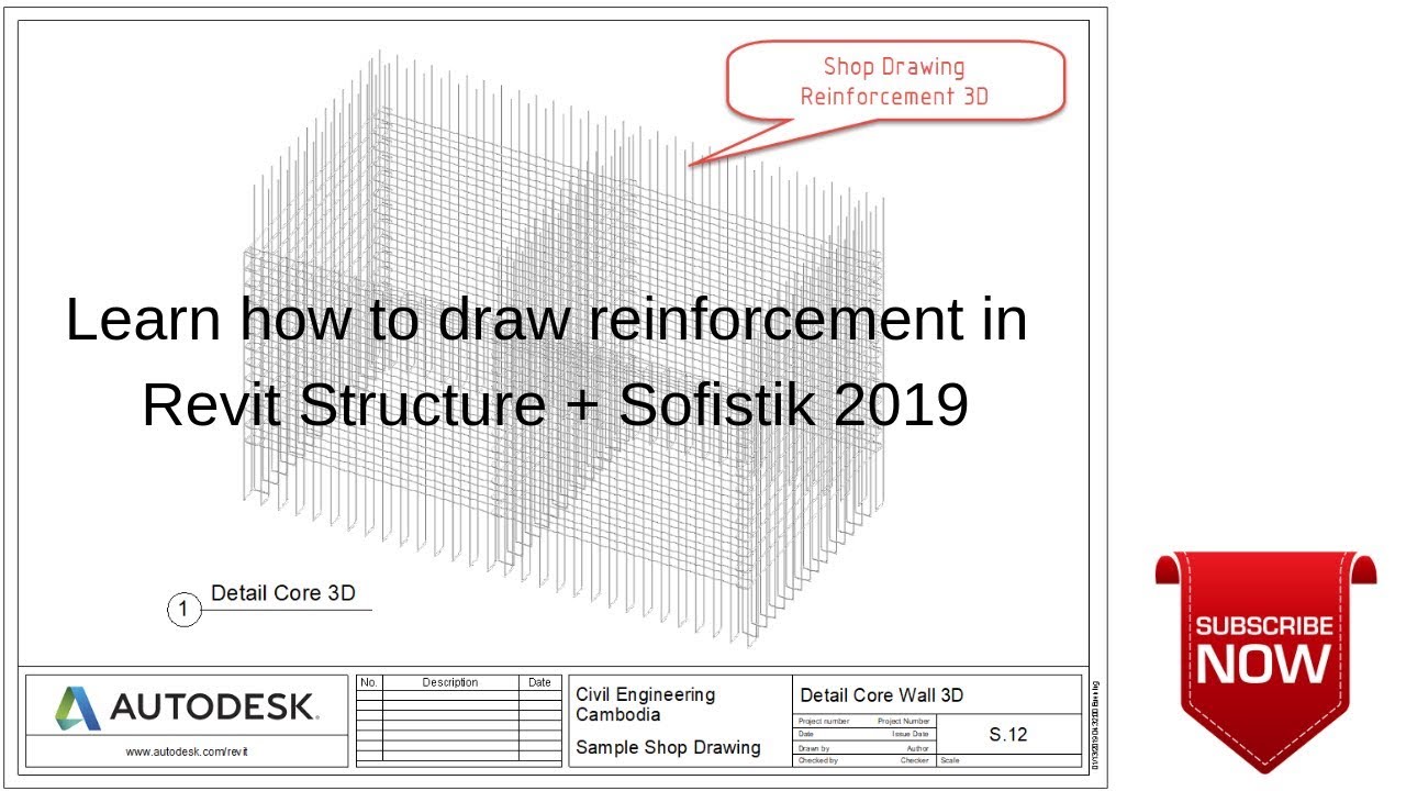 03 How to Shop drawing Core Wall Part 01 - YouTube